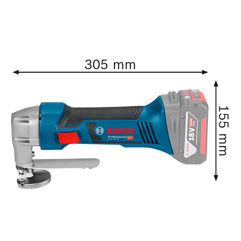 Cizalla a Batería Bosch GSC 18V-16, 18V SB